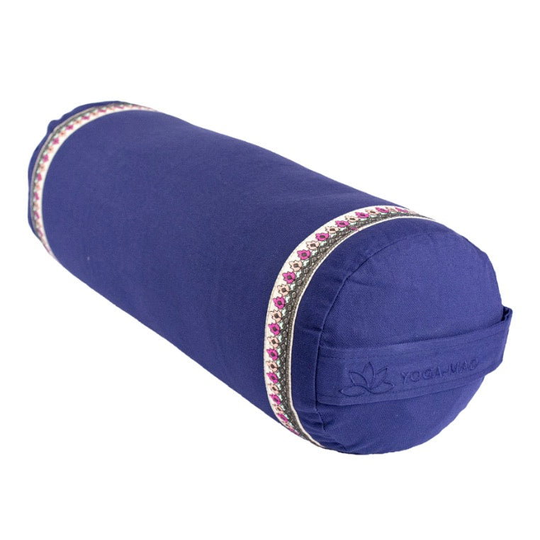 Yoga Mad Buckwheat Yoga Bolster with Ribbon Trim — Best Gym Equipment