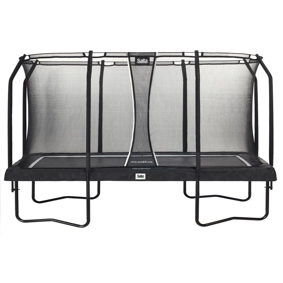 Salta 13ft x 8ft Rectangular Premium Black Edition Trampoline with Enc ...
