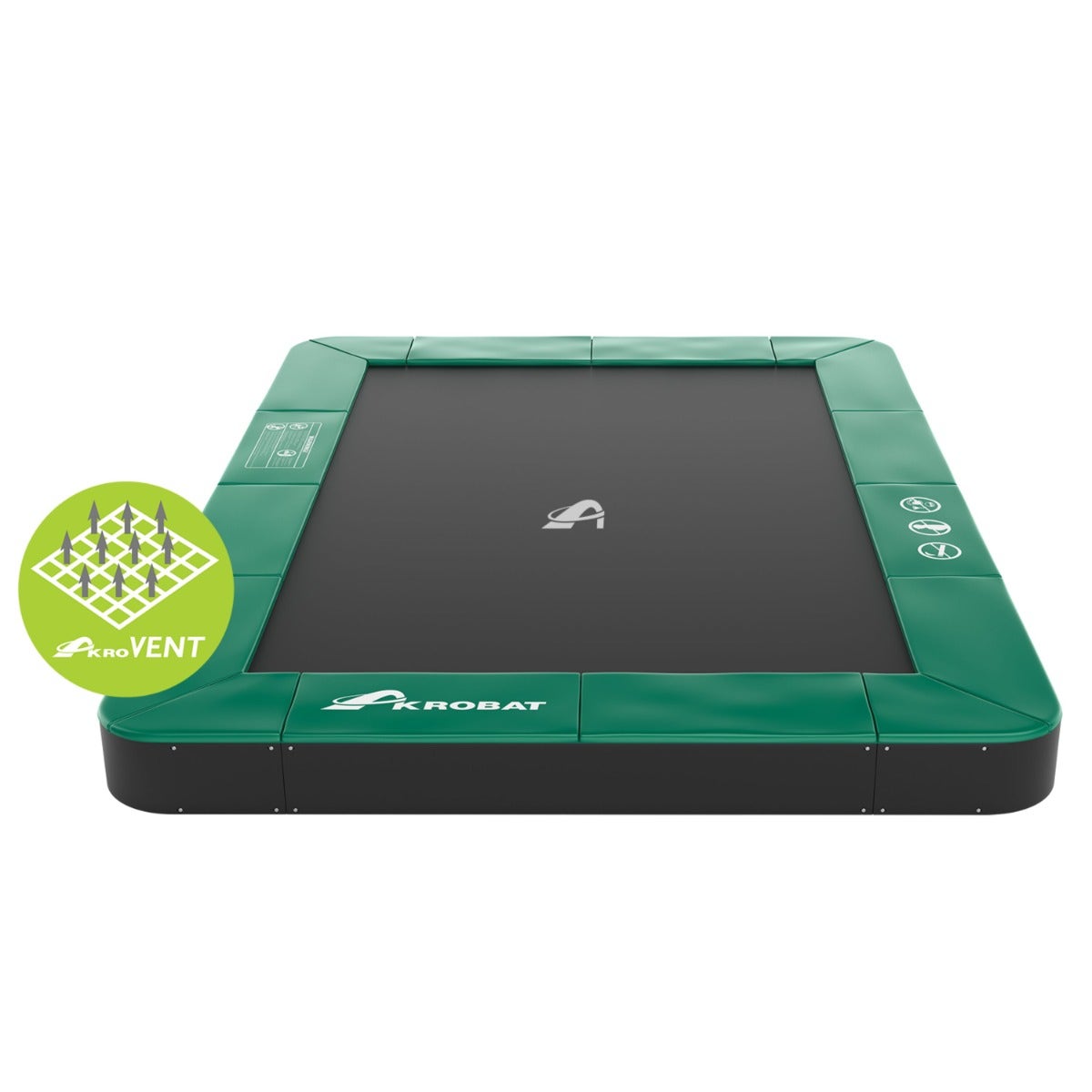 Akrobat 11ft x 8ft Primus Flat Rectangular Trampoline — Best Gym Equipment